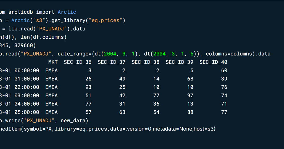 Why ArcticDB? Our answer to high-volume DataFrame processing in Quant Finance | ArcticDB